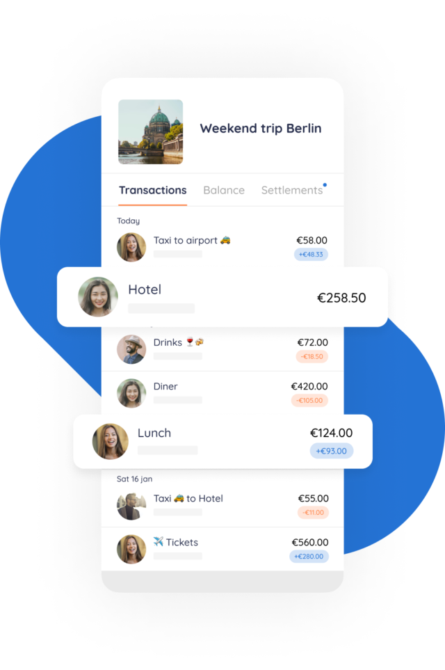 Splitser.com | Divide and settle expenses in the app